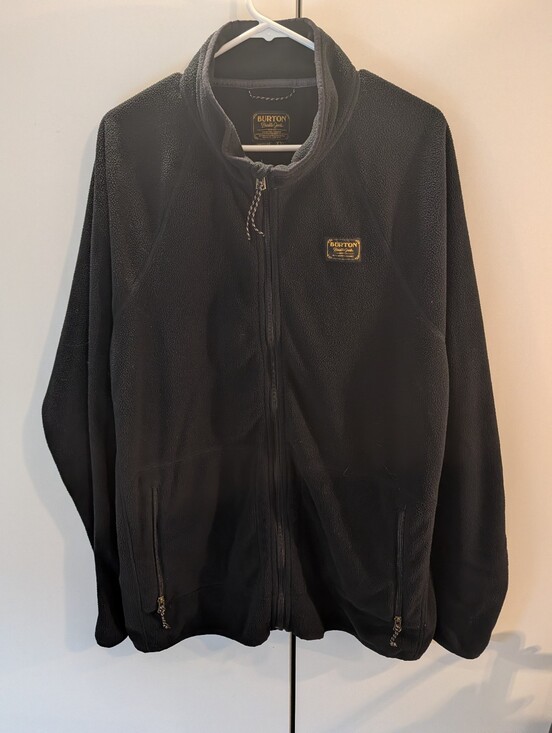 Burton | Jackets & Coats | Burton Mens Xxl Black Fullzip Fleece Jacket ...